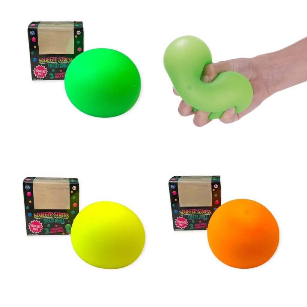 Squeeze Stress Neon Ball | Stress Ball | Sensory Ball | Fidget Ball