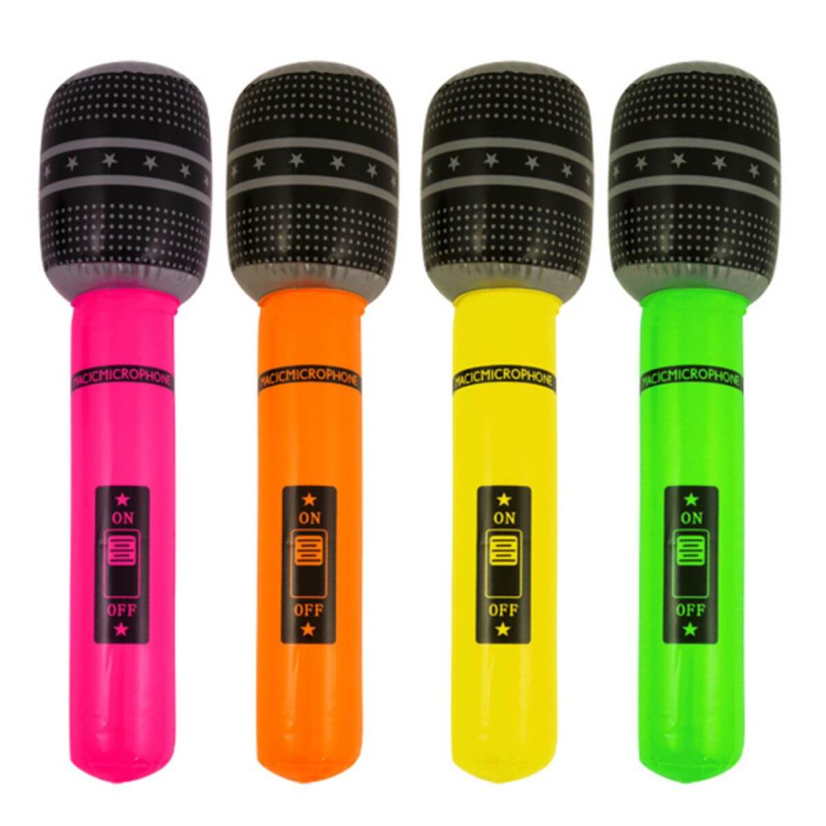 Inflatable Neon Microphone 40cm - Gifts For Him | Gifts For Her