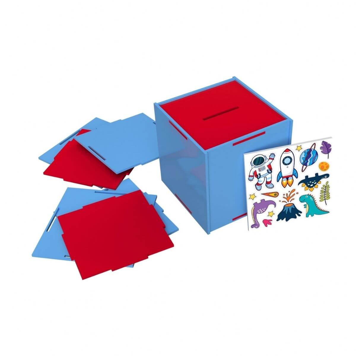 Make Your Own Money Box Blue | Personalised MoneyBox
