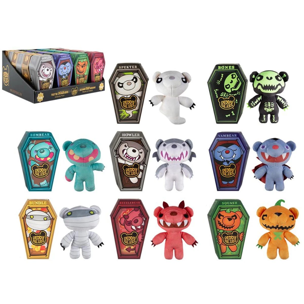 15cm Deddy Bears on Coffin | Deddy Bears | Collectable Soft Toys