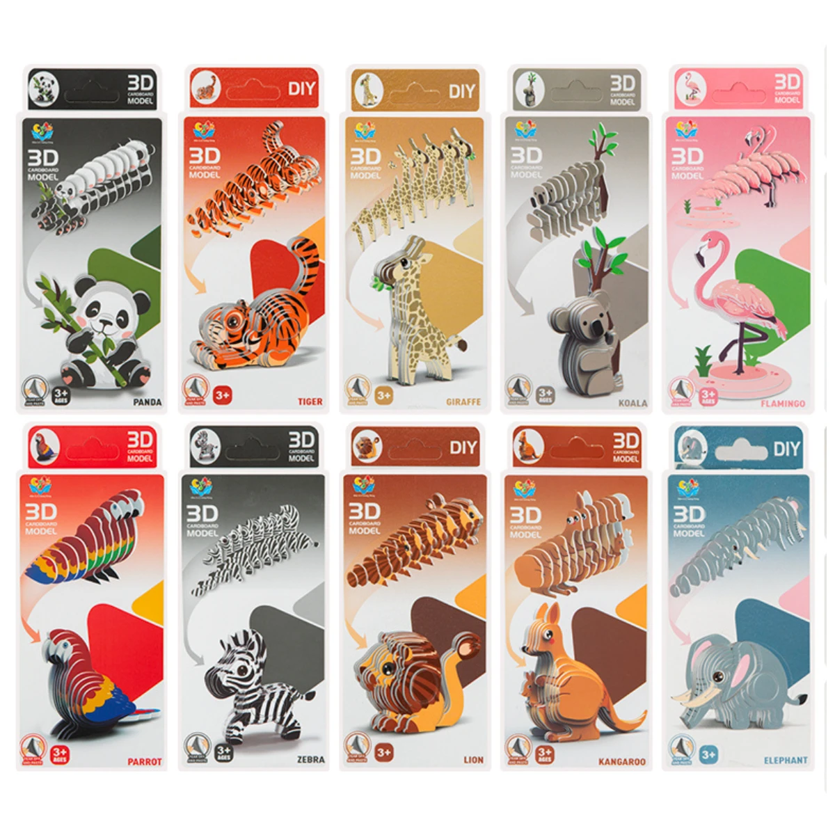 Build Your Own 3D Model | Pop Out 3D Animals | 3D Like Eugy